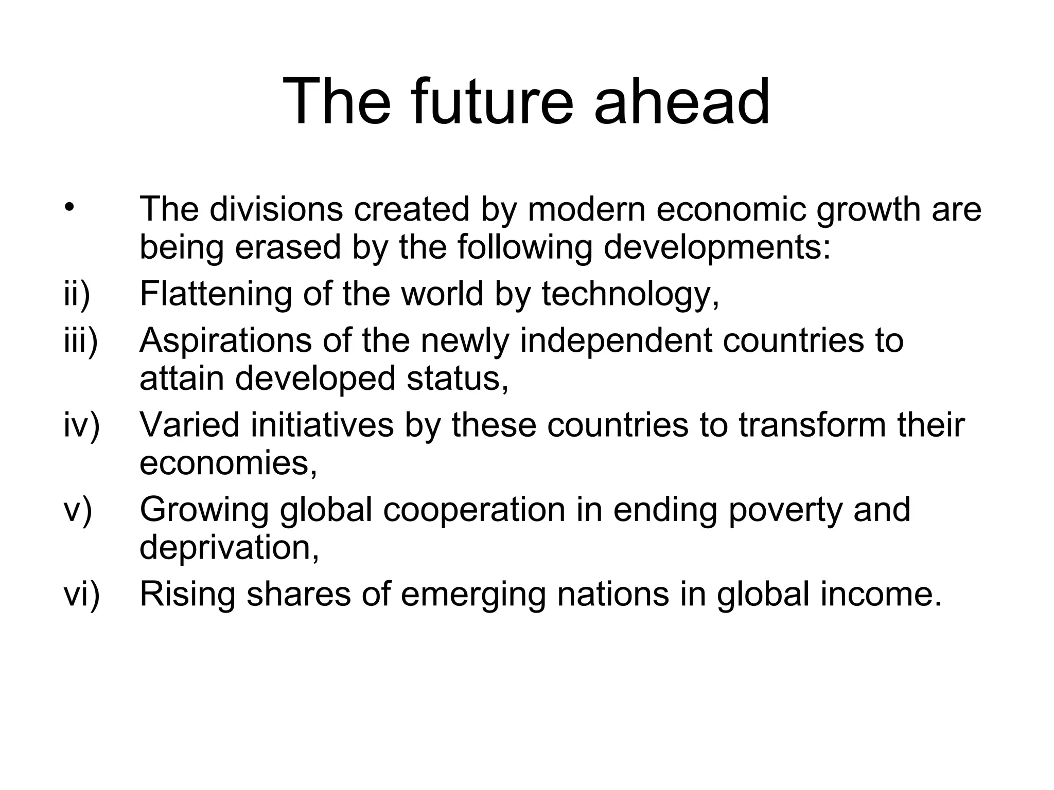 Modern Economic Growth 3a | PPT