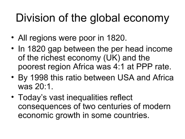 Modern Economic Growth 3a | PPT