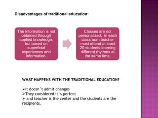 TRADITIONAL AND MODERN EDUCATION BY FERNANDA QUINCHIMBA | PPTX