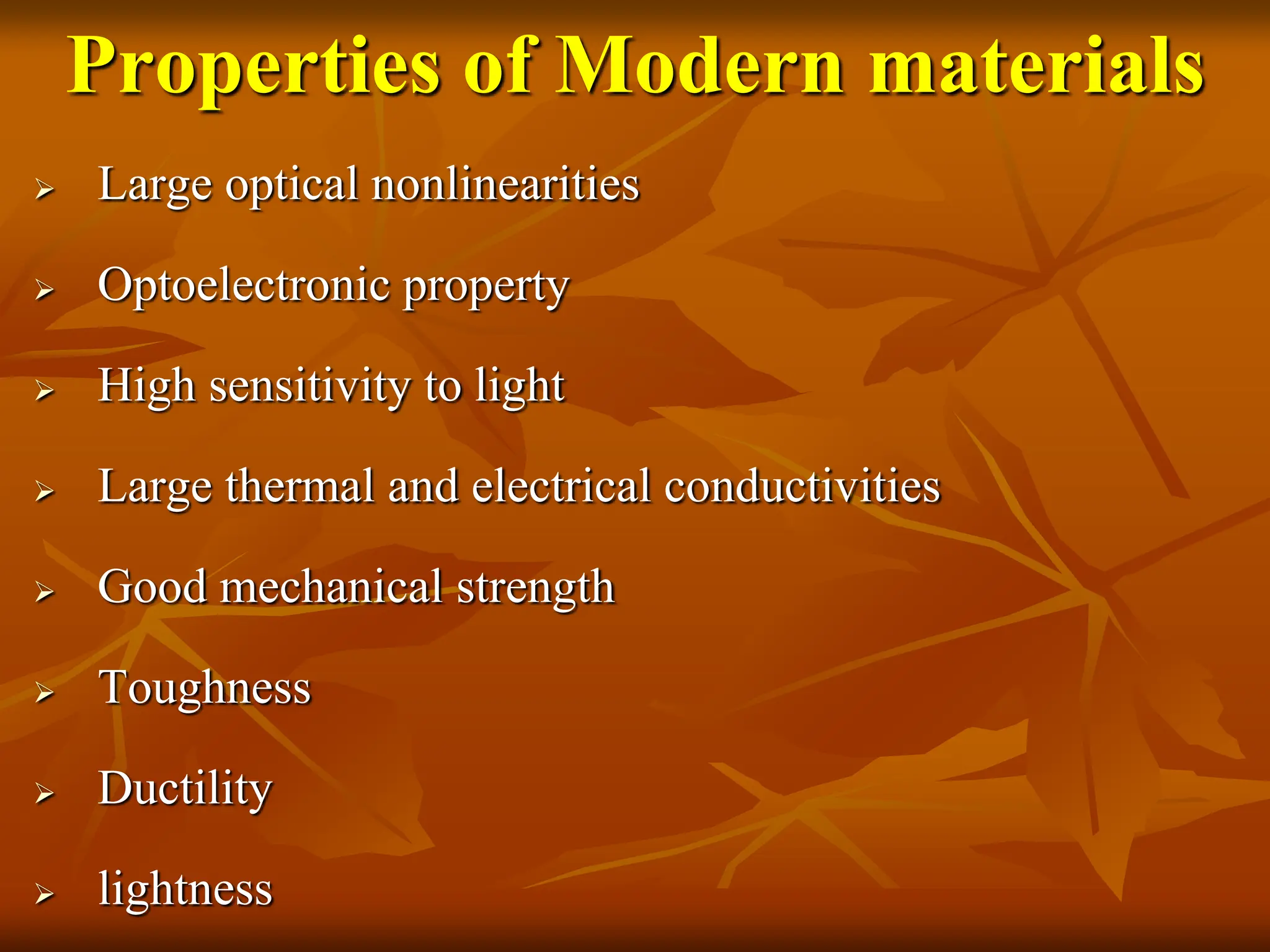 Modern Engineering materials for engineers.ppt | Chemistry | Science