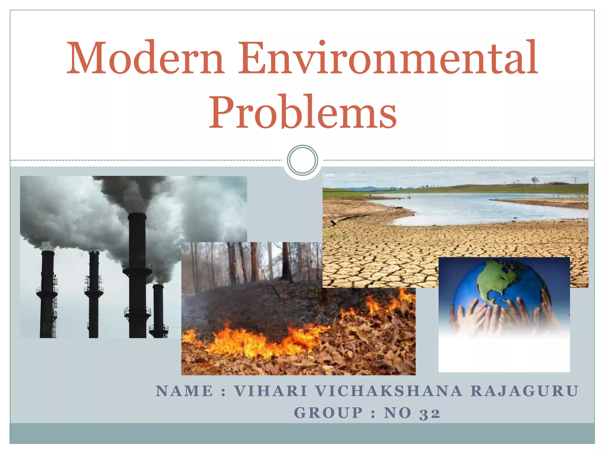 Modern enviorenmental problems | PPTX