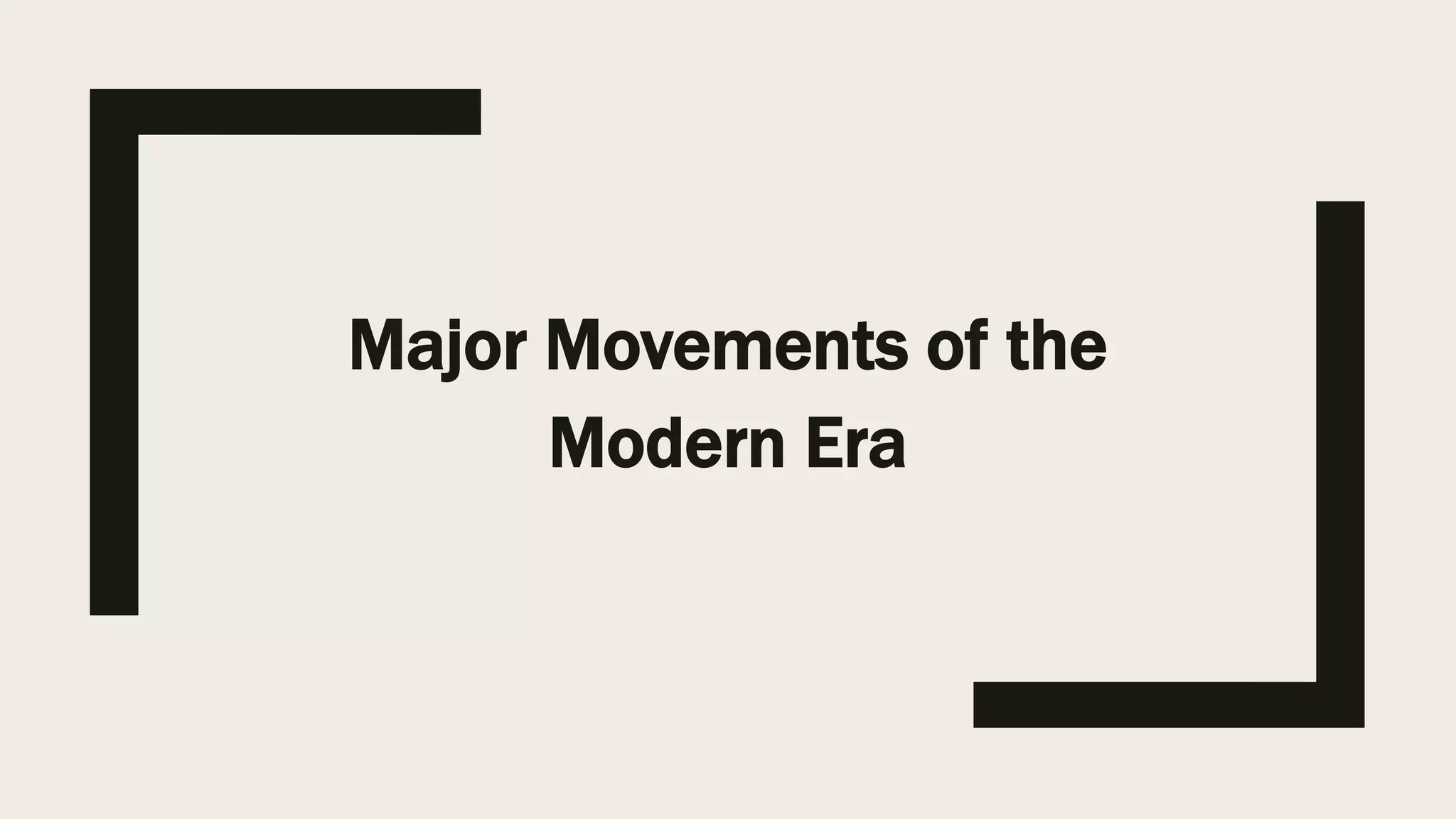 Modern era | PPTX