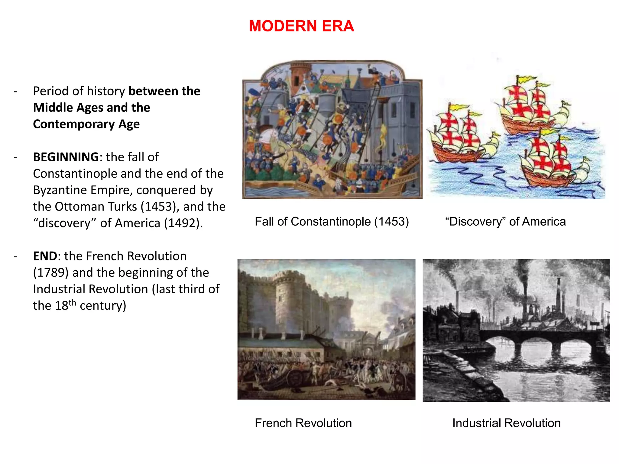 Modern Era: general features | PPTX