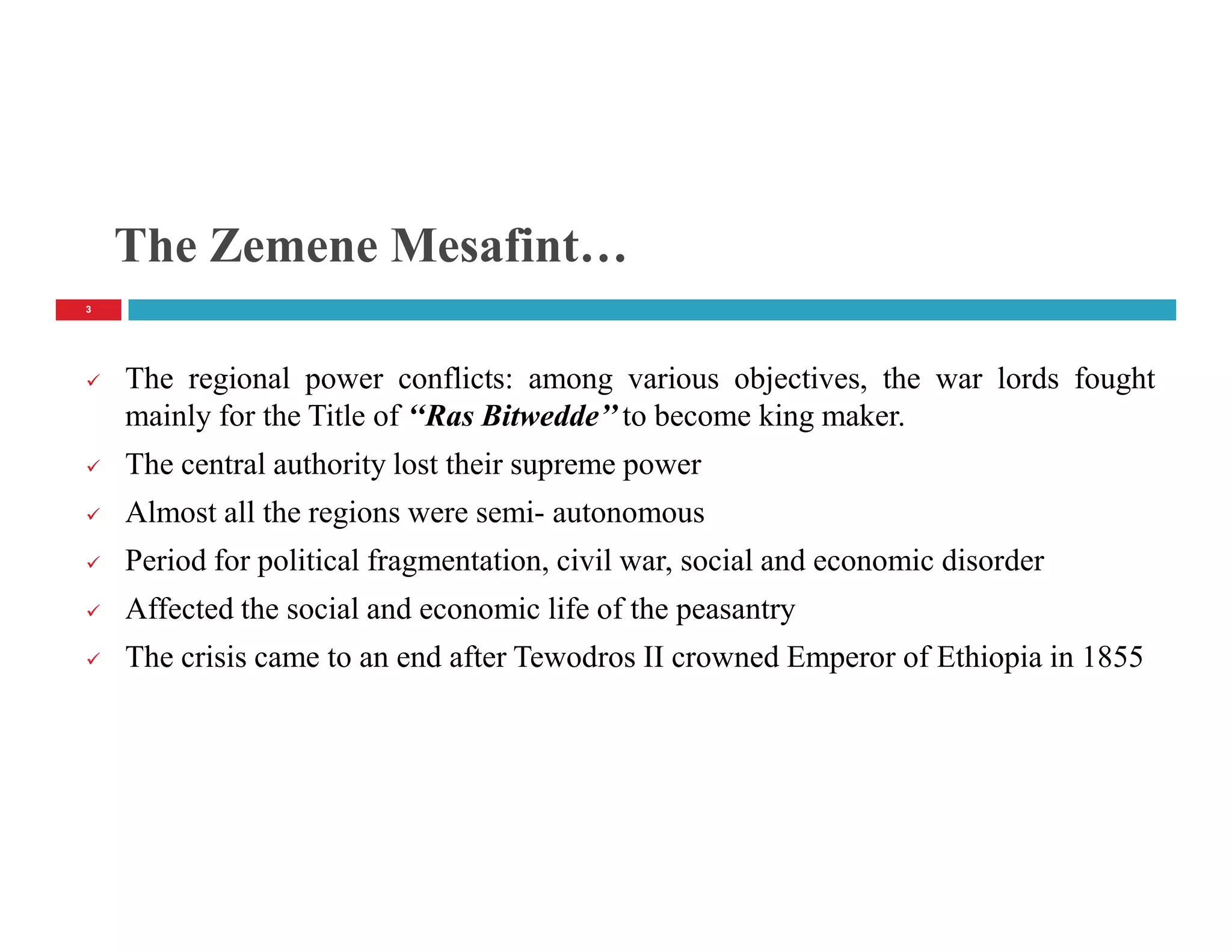 Modern ethiopia empire and the reign of tewodros II | PDF