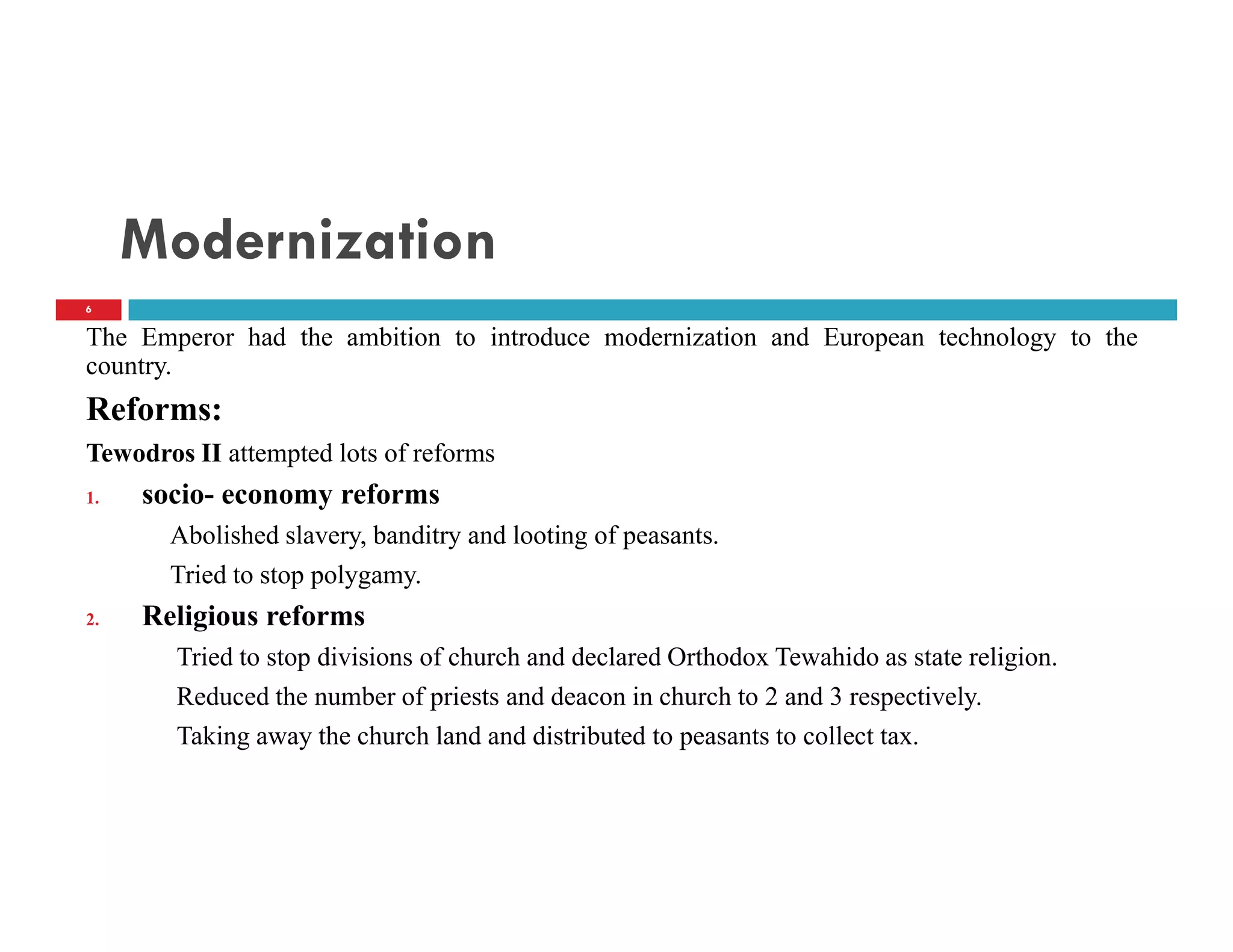 Modern ethiopia empire and the reign of tewodros II | PDF