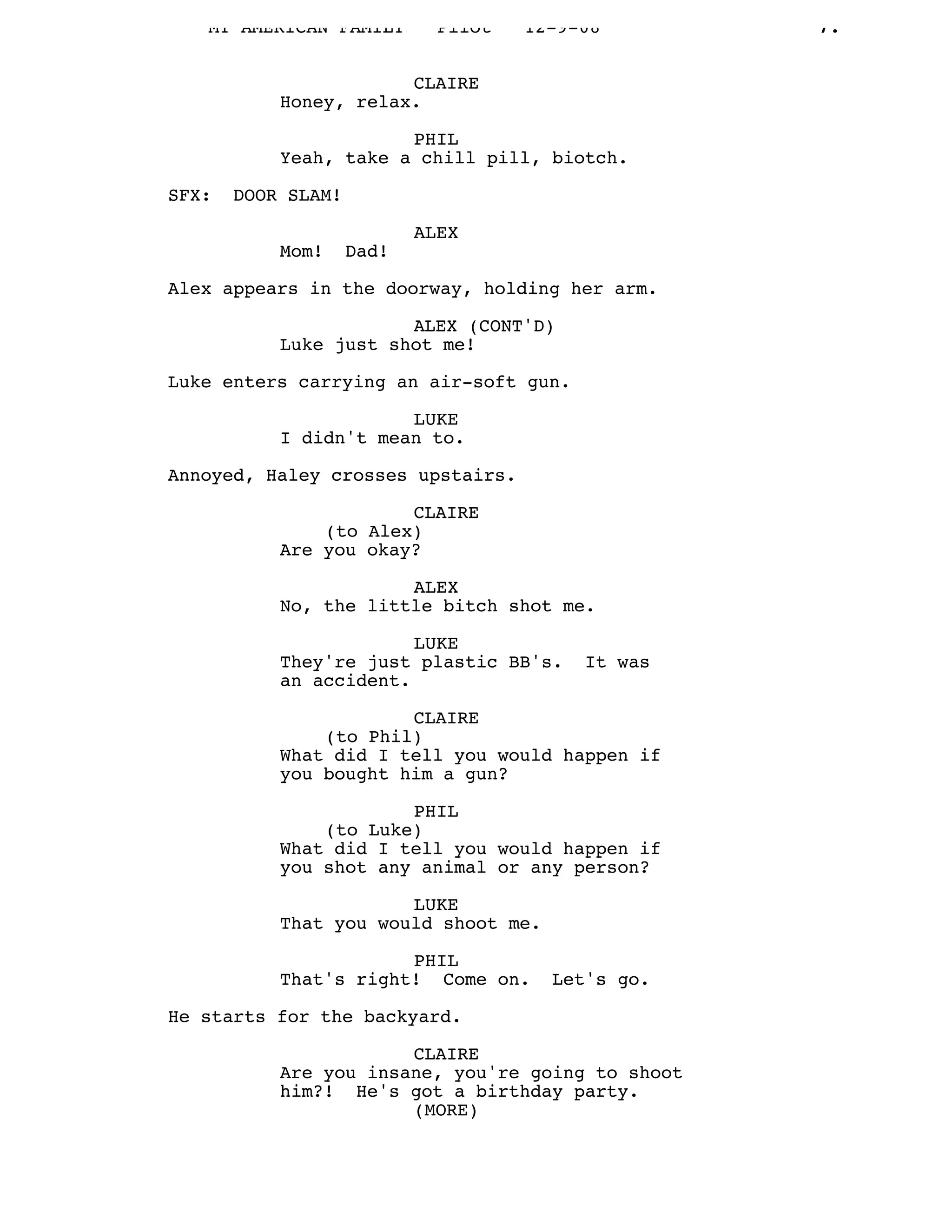 Modern family pilot script for educational purposes - משפחה מודרנית ...