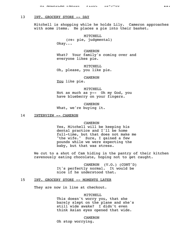 Modern family pilot script for educational purposes - משפחה מודרנית ...