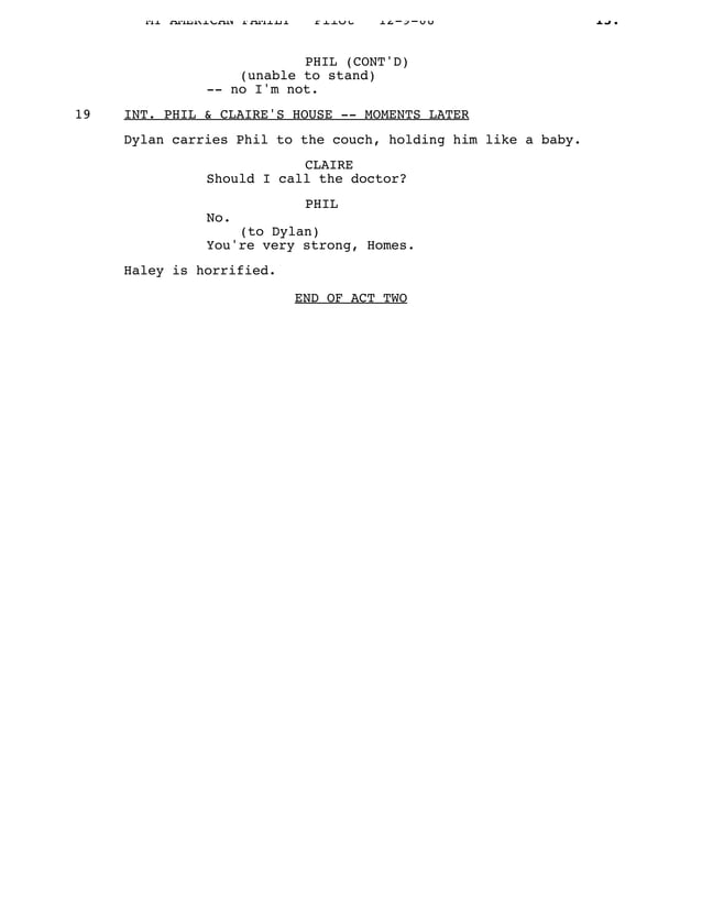 Modern family pilot script for educational purposes - משפחה מודרנית ...