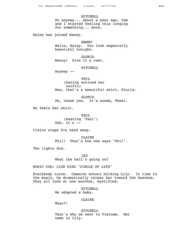 Modern family pilot script for educational purposes - משפחה מודרנית ...