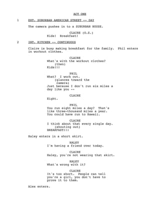 Modern family pilot script for educational purposes - משפחה מודרנית ...