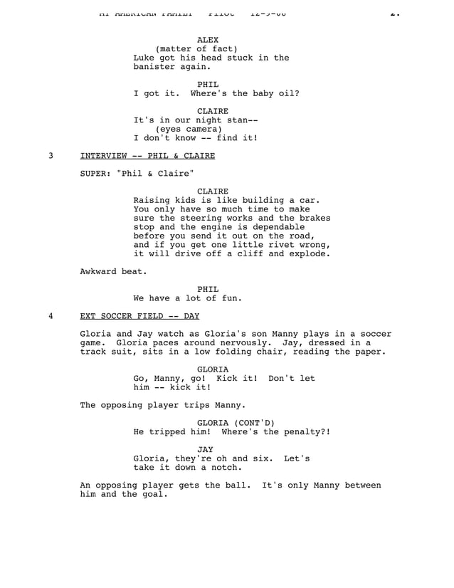 Modern family pilot script for educational purposes - משפחה מודרנית ...