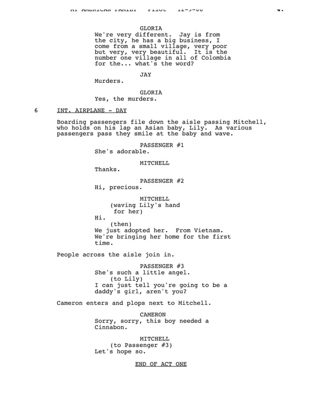 Modern family pilot script for educational purposes - משפחה מודרנית ...