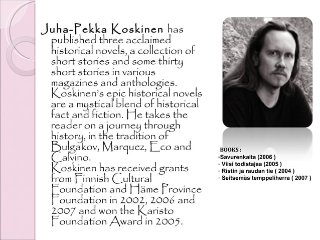 Modern finnish literature | PPT