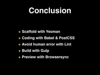 Modern front-end Workflow | PPT
