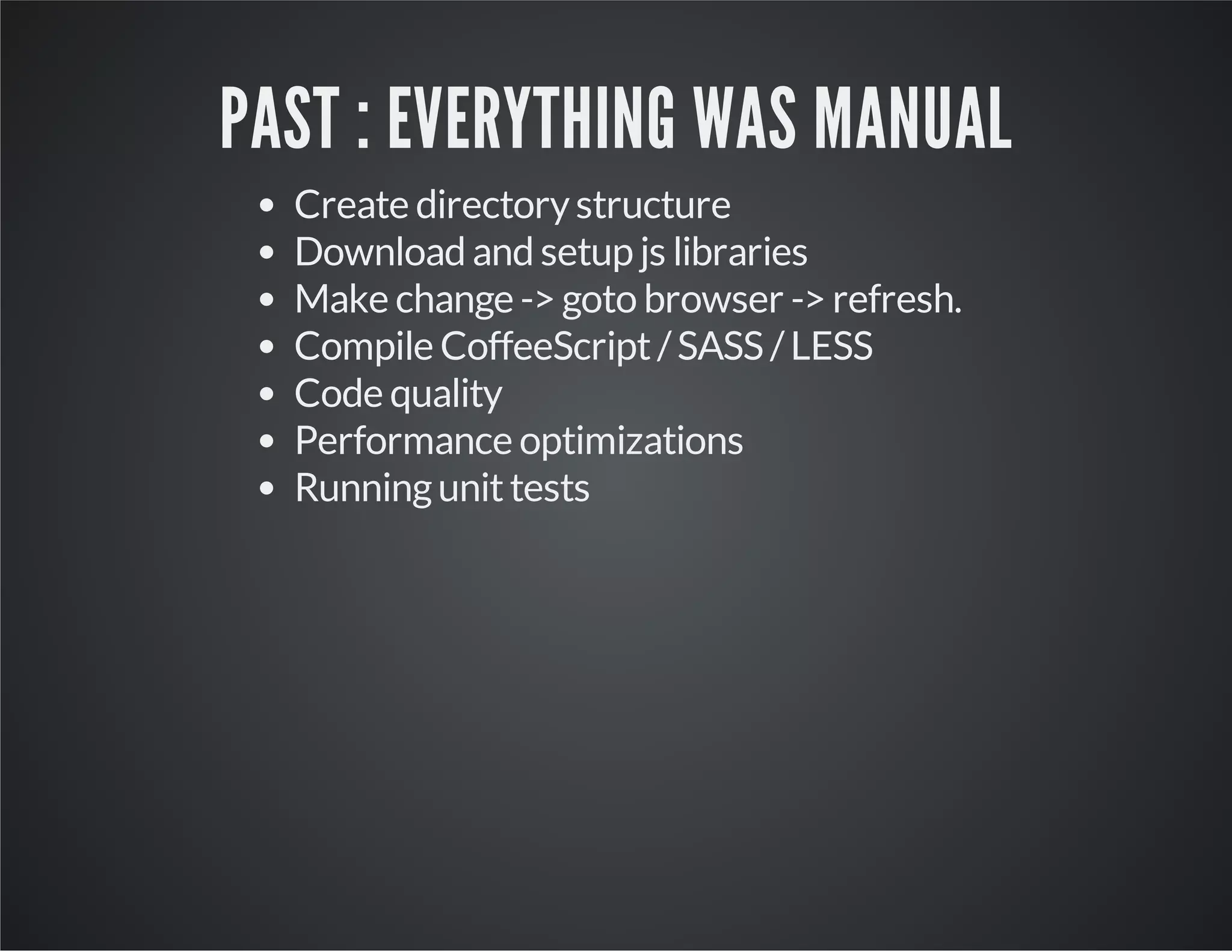 Modern frontend workflow | PPT