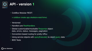 Modern Functional Fluent CFML REST by Luis Majano | PPT