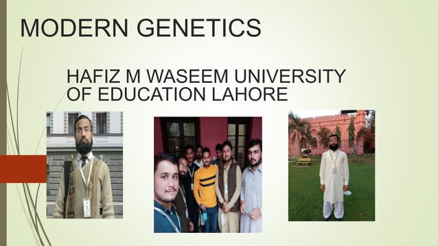 Modern genetics | PPTX | Biological Sciences | Science