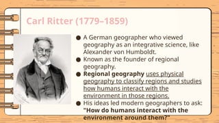 Modern Geography, Mapping of the World, and Approaches to Geography ...