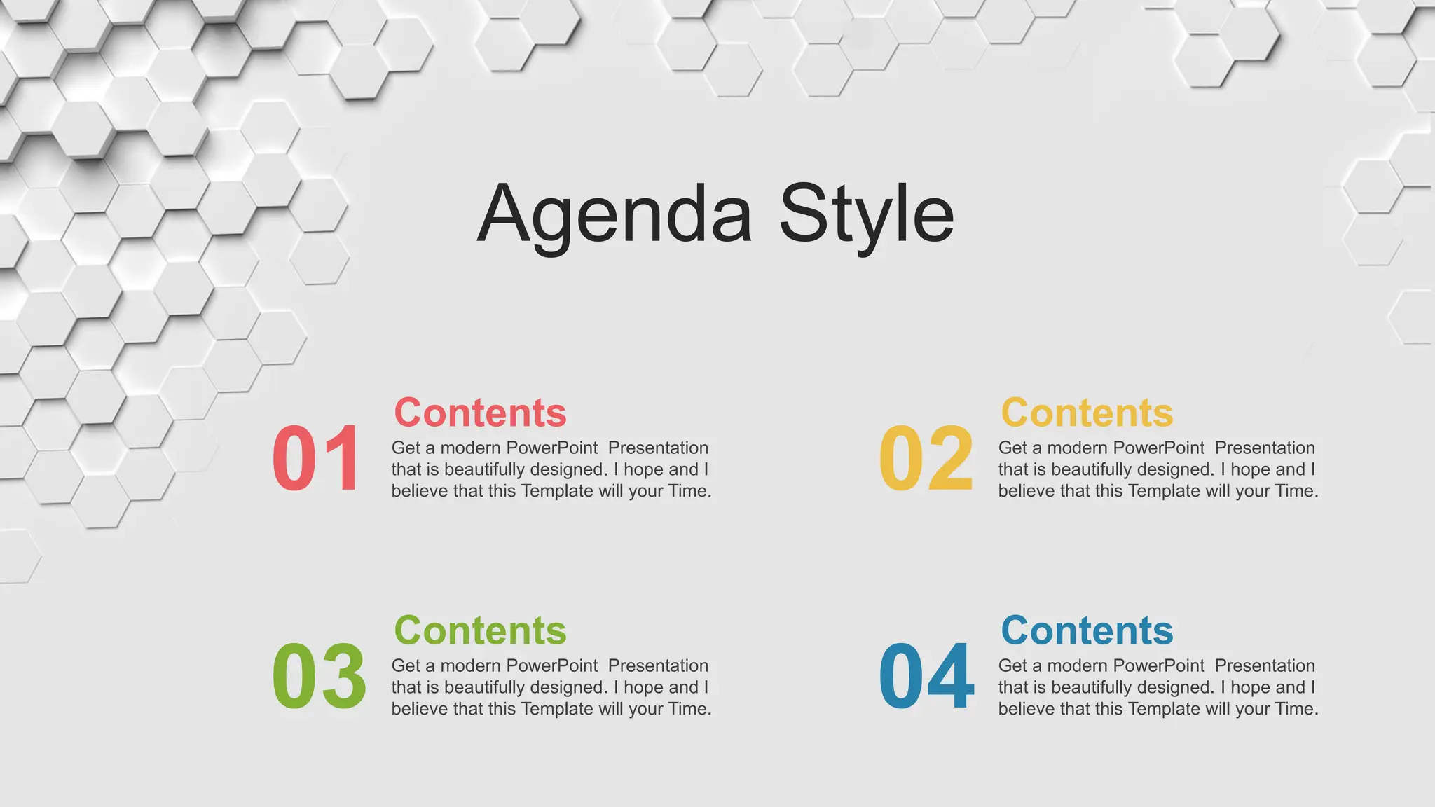Modern Geometric HexaGrid PowerPoint Templates.pptx