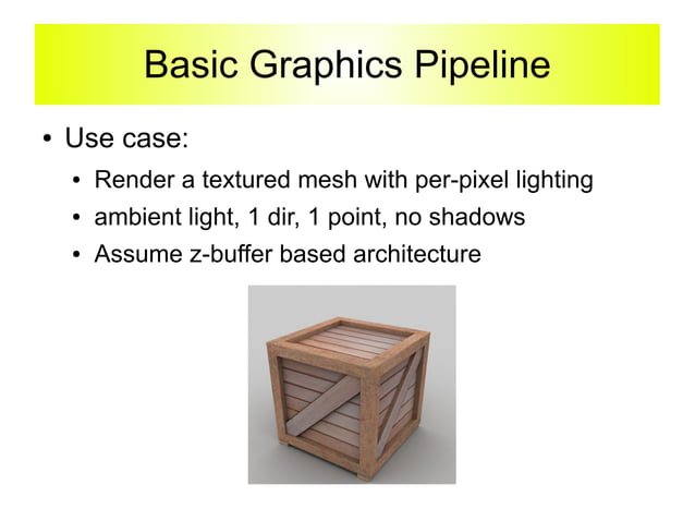 Modern Graphics Pipeline Overview | PDF | 3-D Graphics | Computer Software and Applications