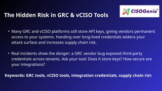 Modern GRC Tools for Risk Management & Evidence Collection | PPTX
