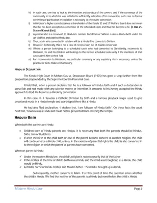 Modern Hindu Law | PDF