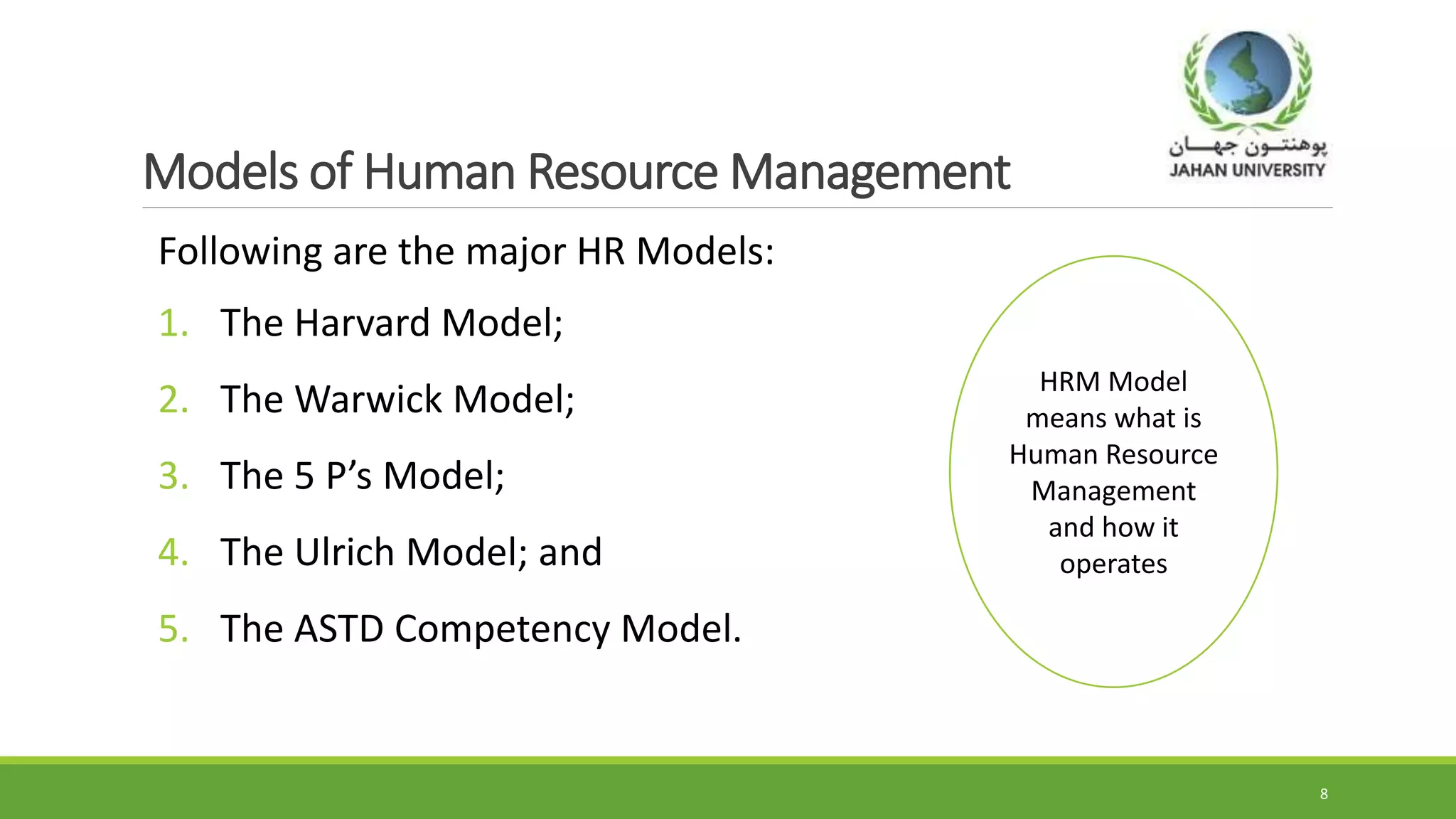Modern hrm models | PPTX