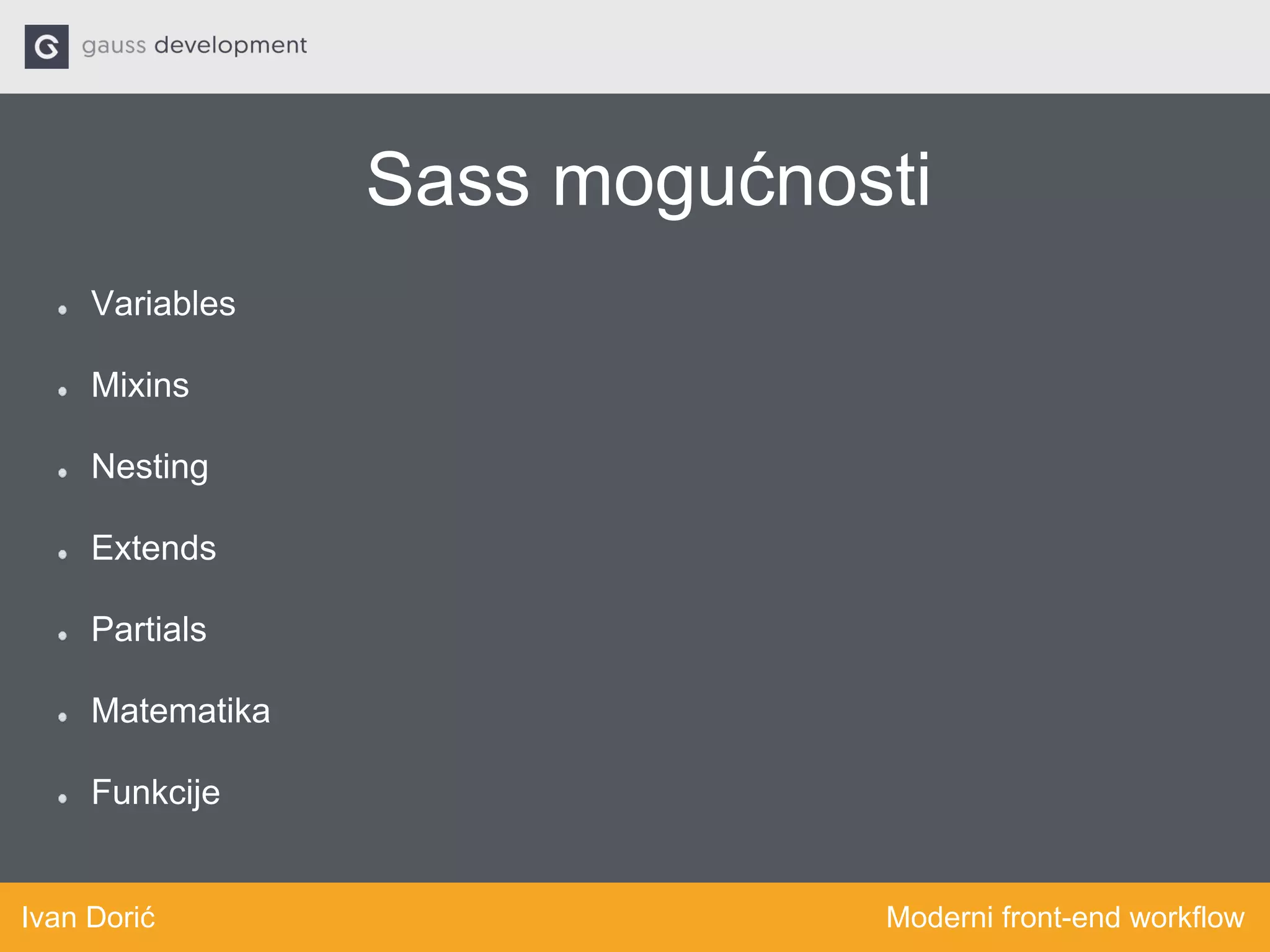 Moderni frontend workflow | PPT