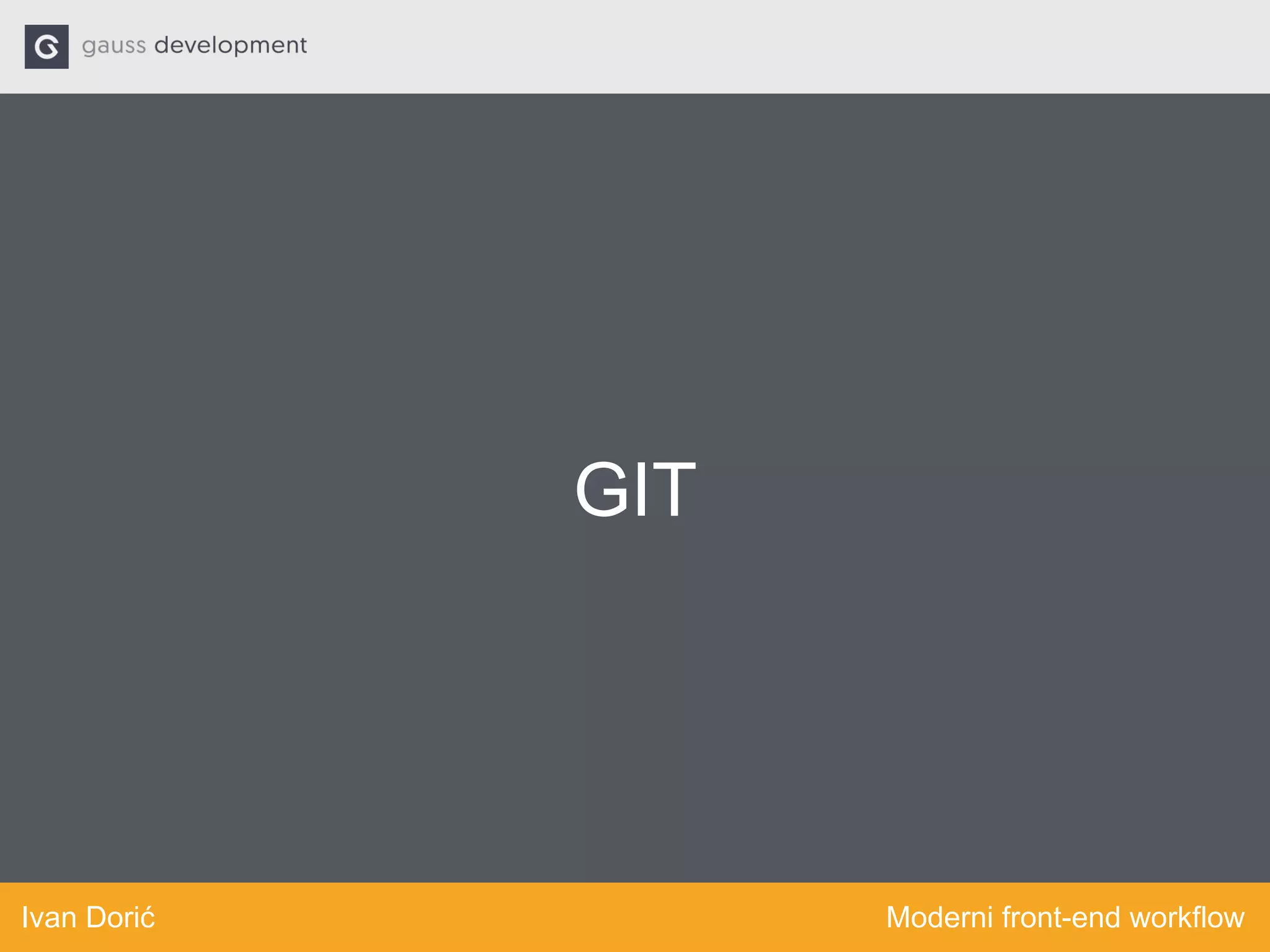 Moderni frontend workflow | PPT