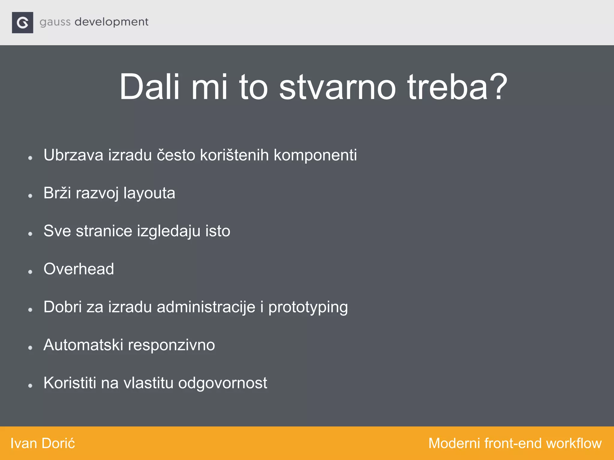 Moderni frontend workflow | PPT