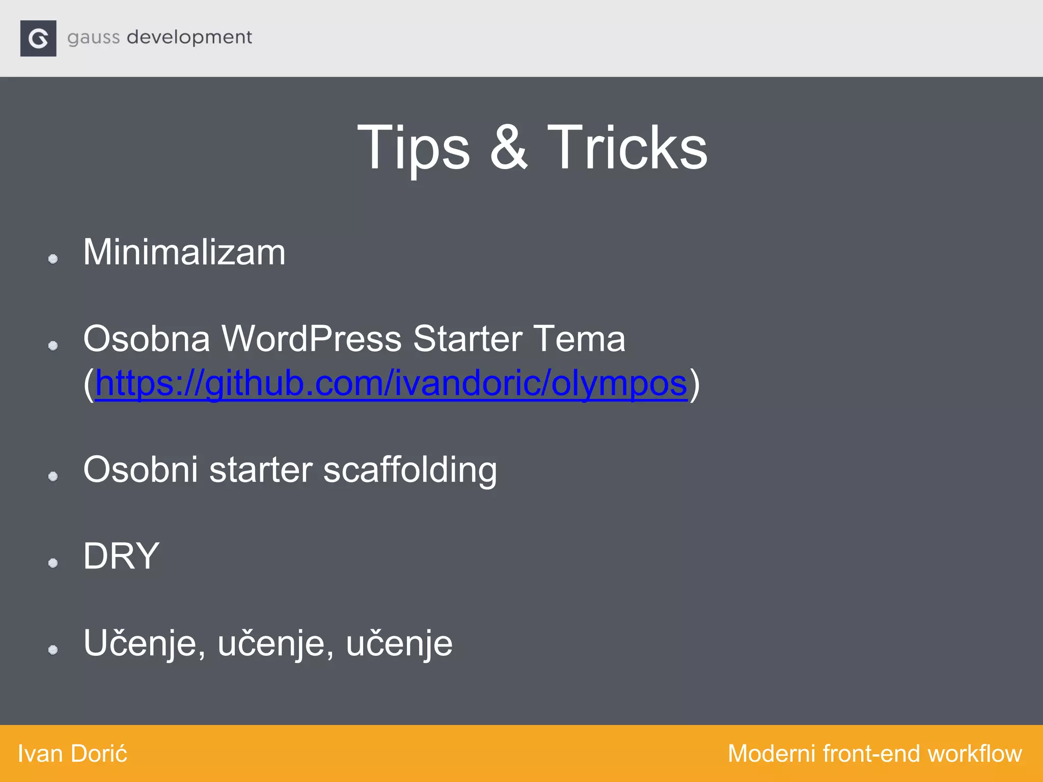 Moderni frontend workflow | PPT