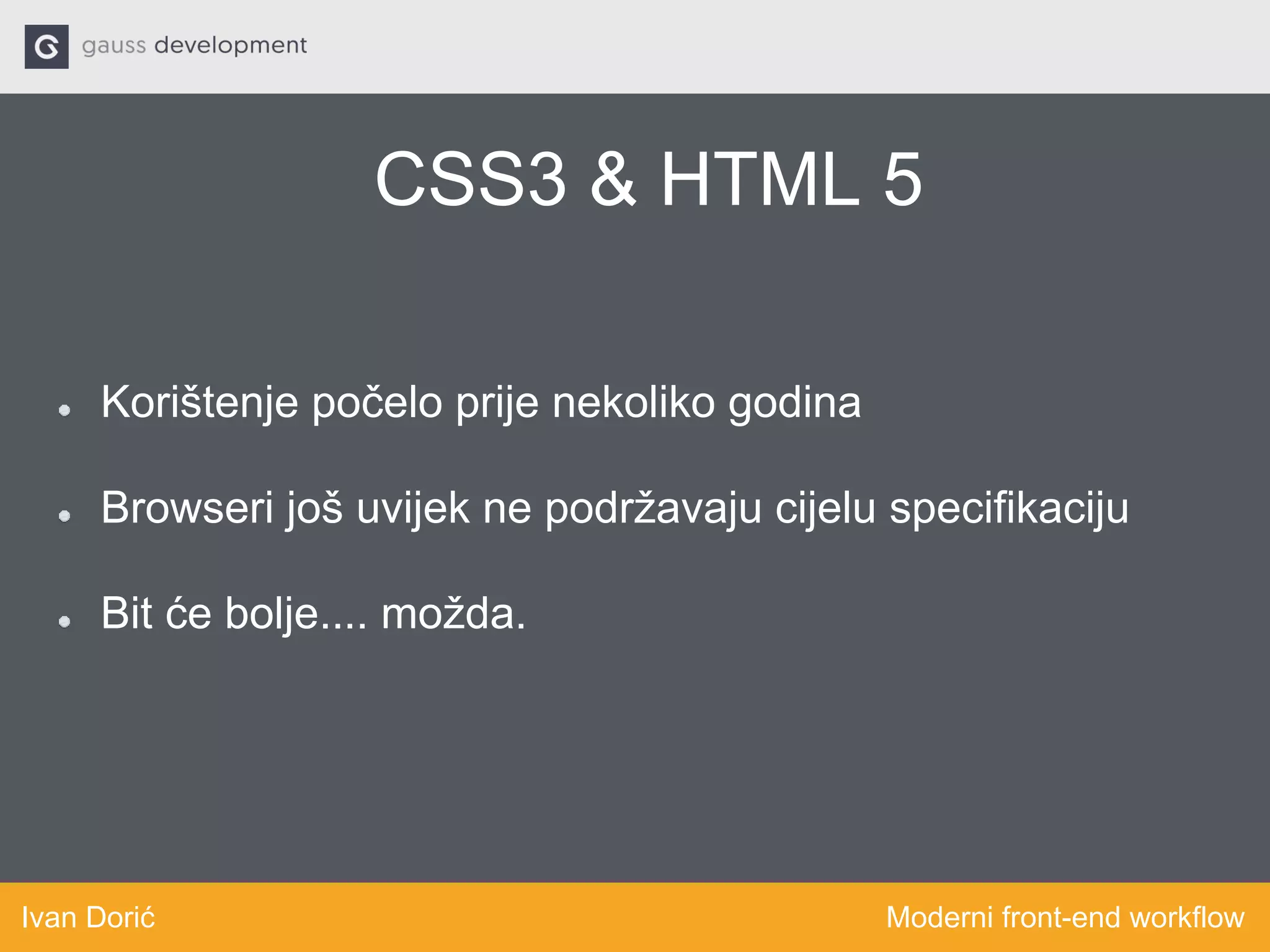Moderni frontend workflow | PPT