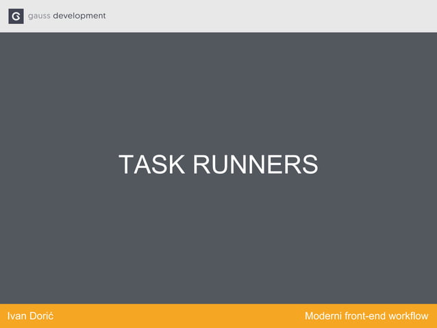 Moderni frontend workflow | PPT