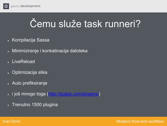 Moderni frontend workflow | PPT