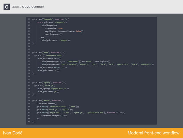 Moderni frontend workflow | PPT