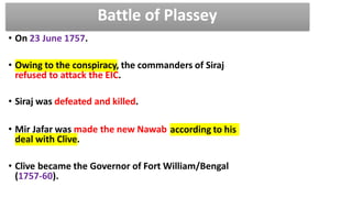 _Modern_India_Battles_of_Plassey_+_Buxar_Company_Rule_in_Bengal.pptx