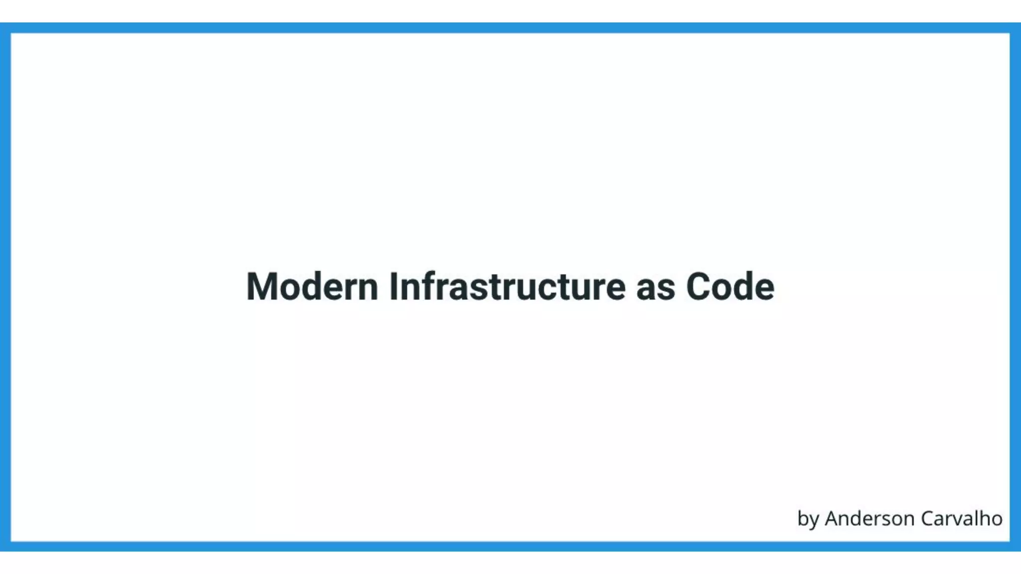 Modern infrastructure as code | PDF