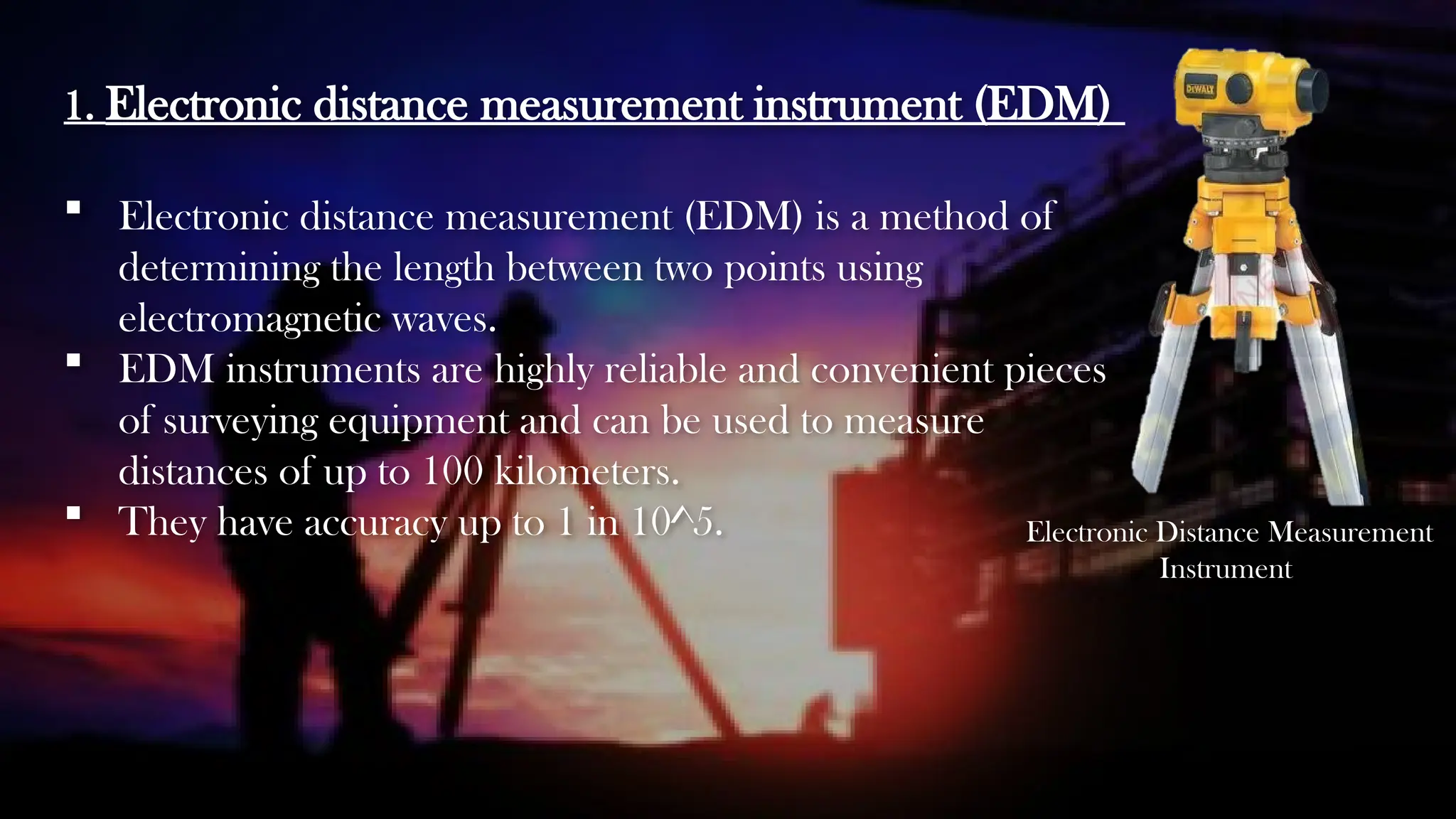 modern instrument Powerpoint presentation in civil engineering | PPTX