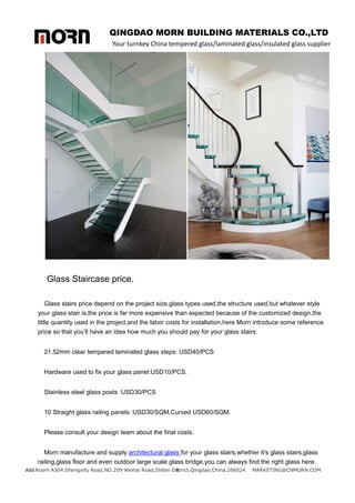 Modern interior glass stairs & glass stair railings design | PDF