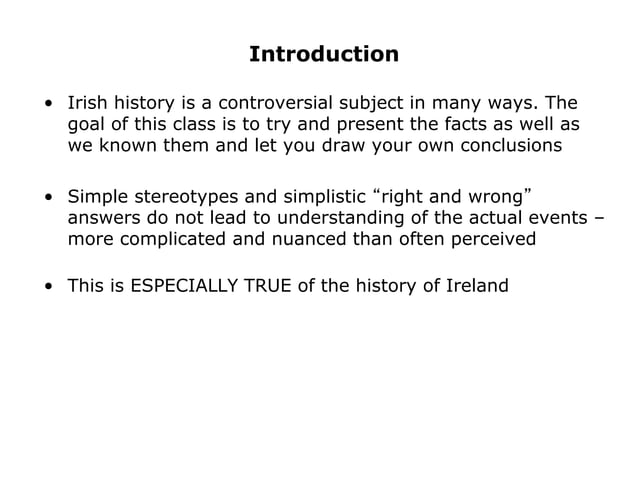 Irish History and Culture | PPT