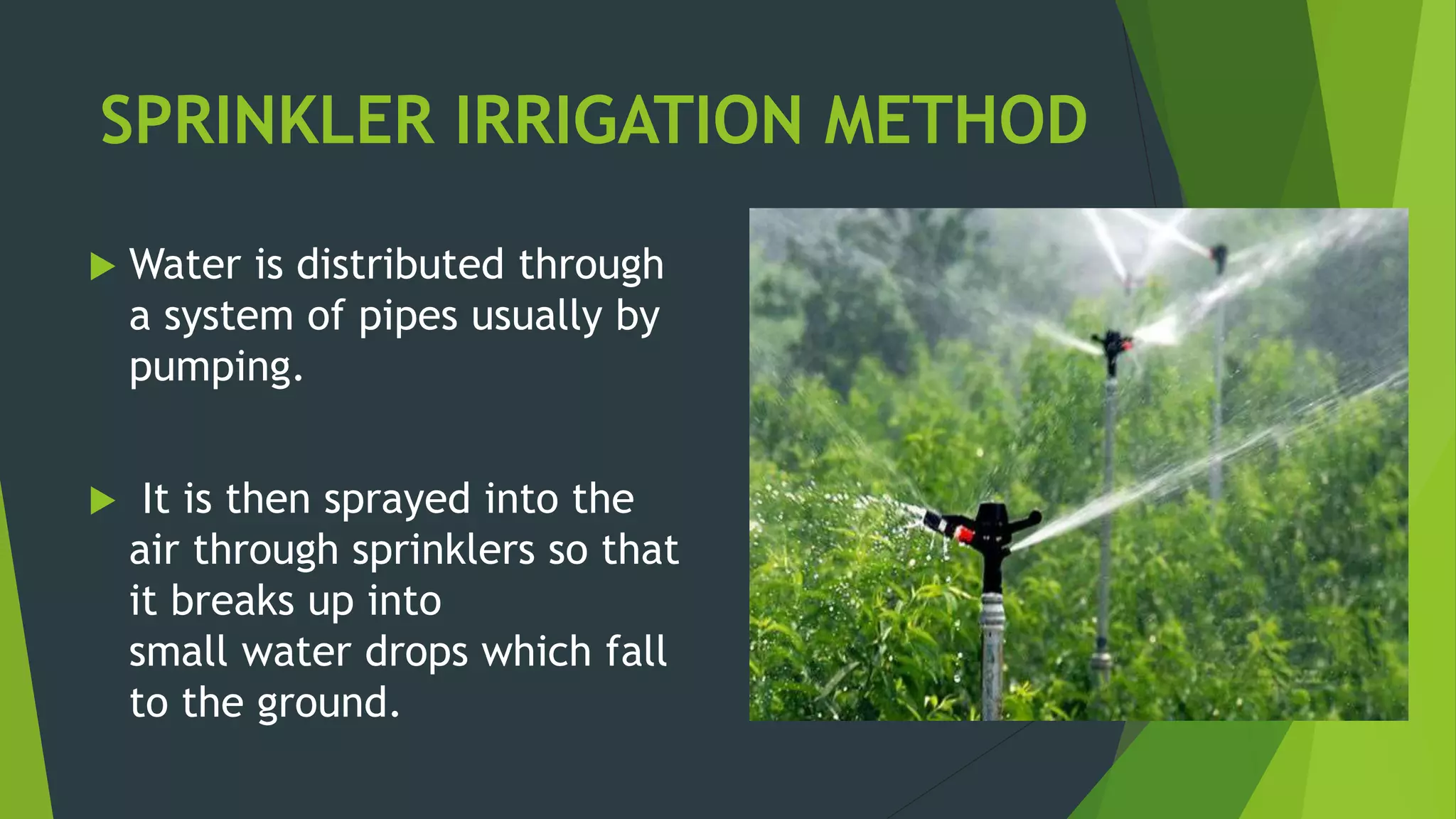 Modern irrigation methods | PPTX