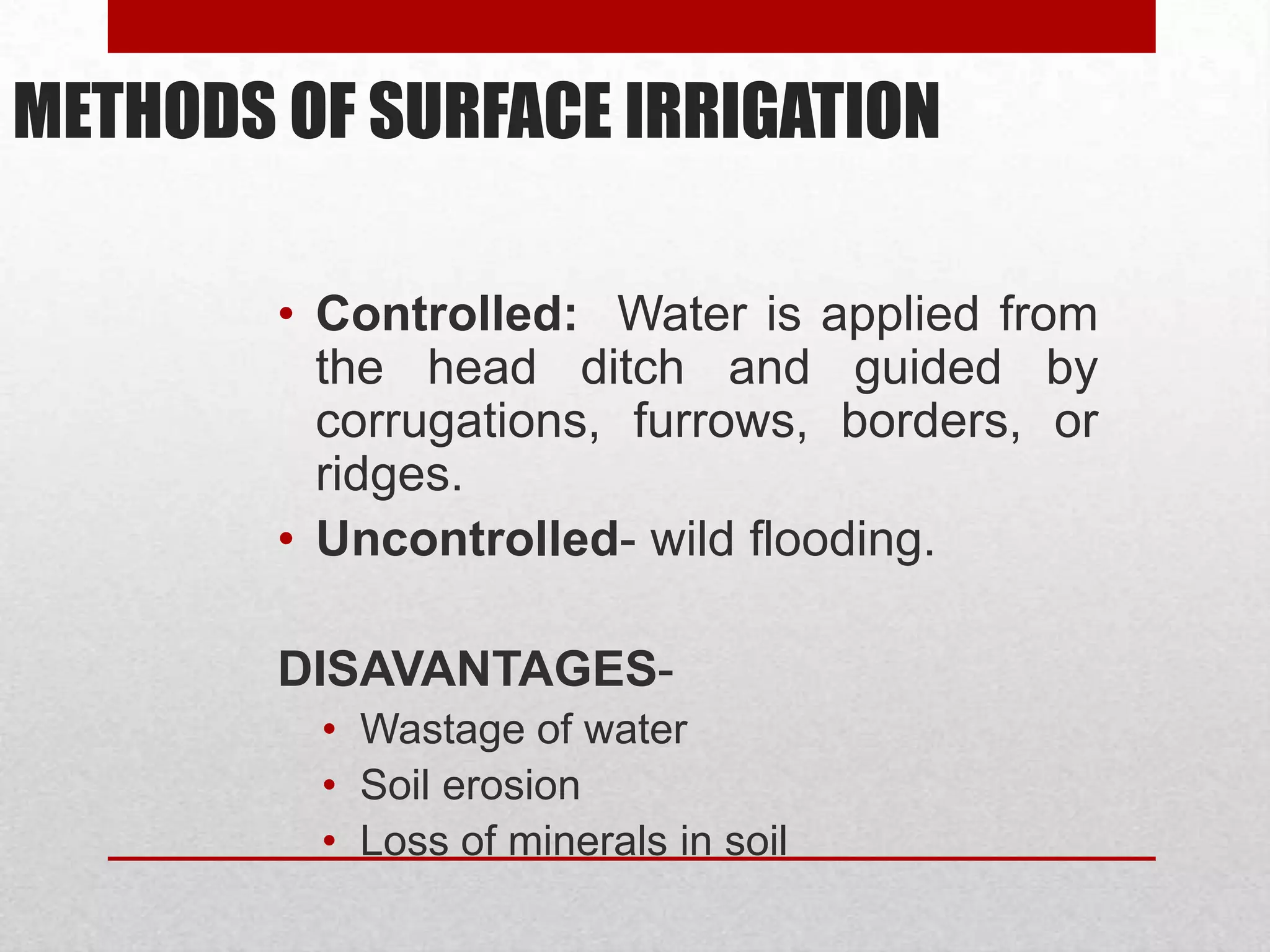 Modern irrigation techniques | PPTX