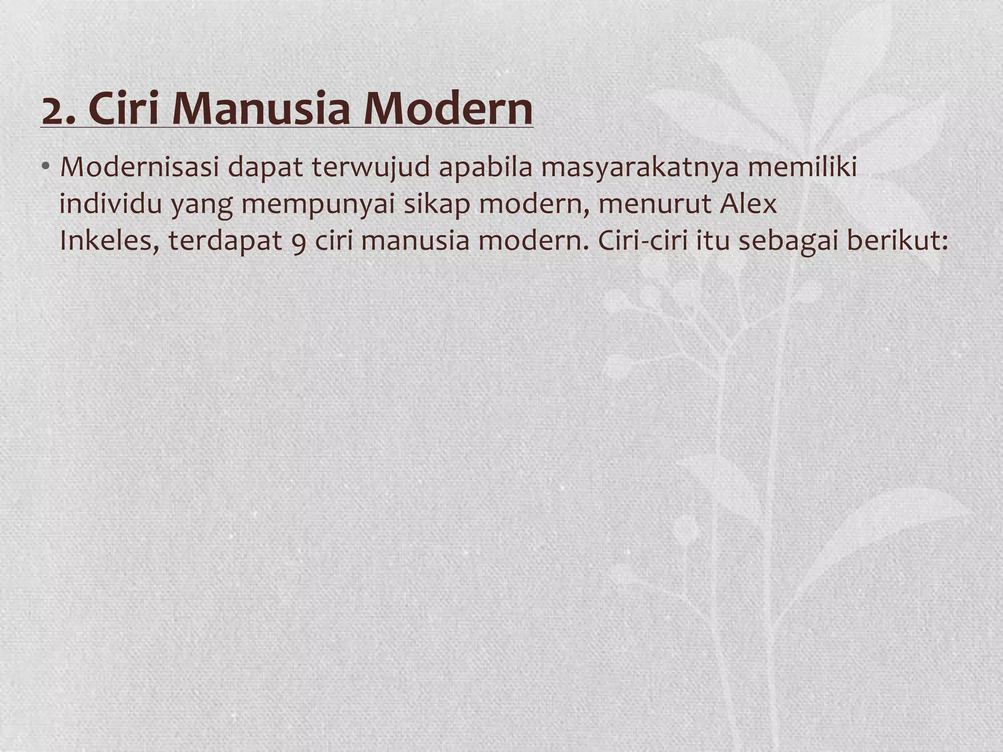 Modernisasi dan globalisasi | PPTX