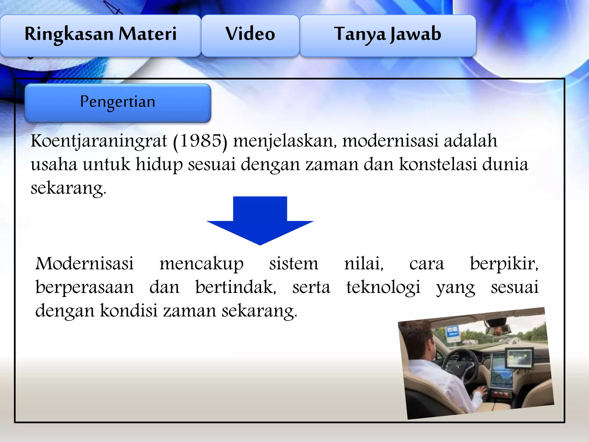 Modernisasi dan perubahan sosial budaya | PPTX