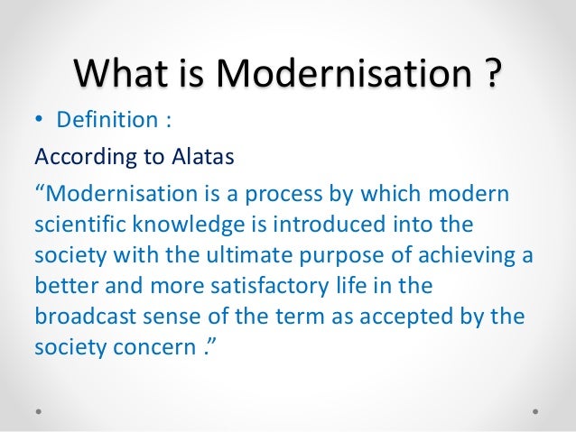 Modernisation by Pranjali Srivastava