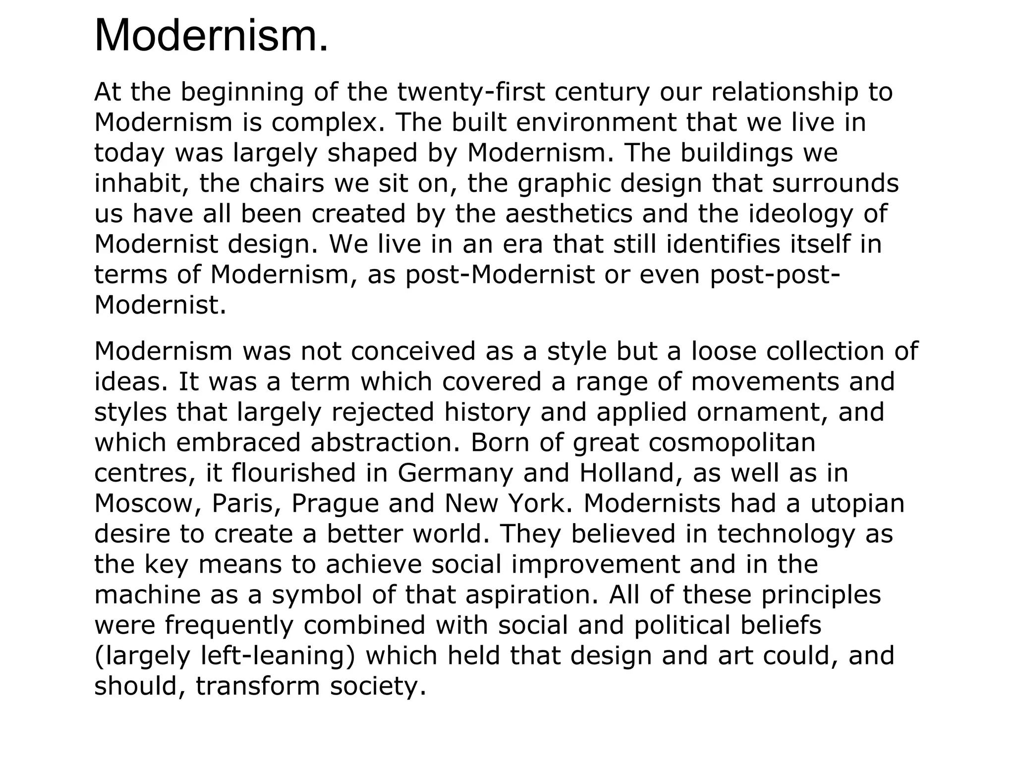 Modernism | PPT