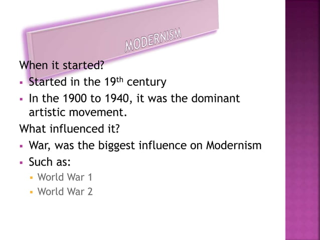 Modernism | PPT