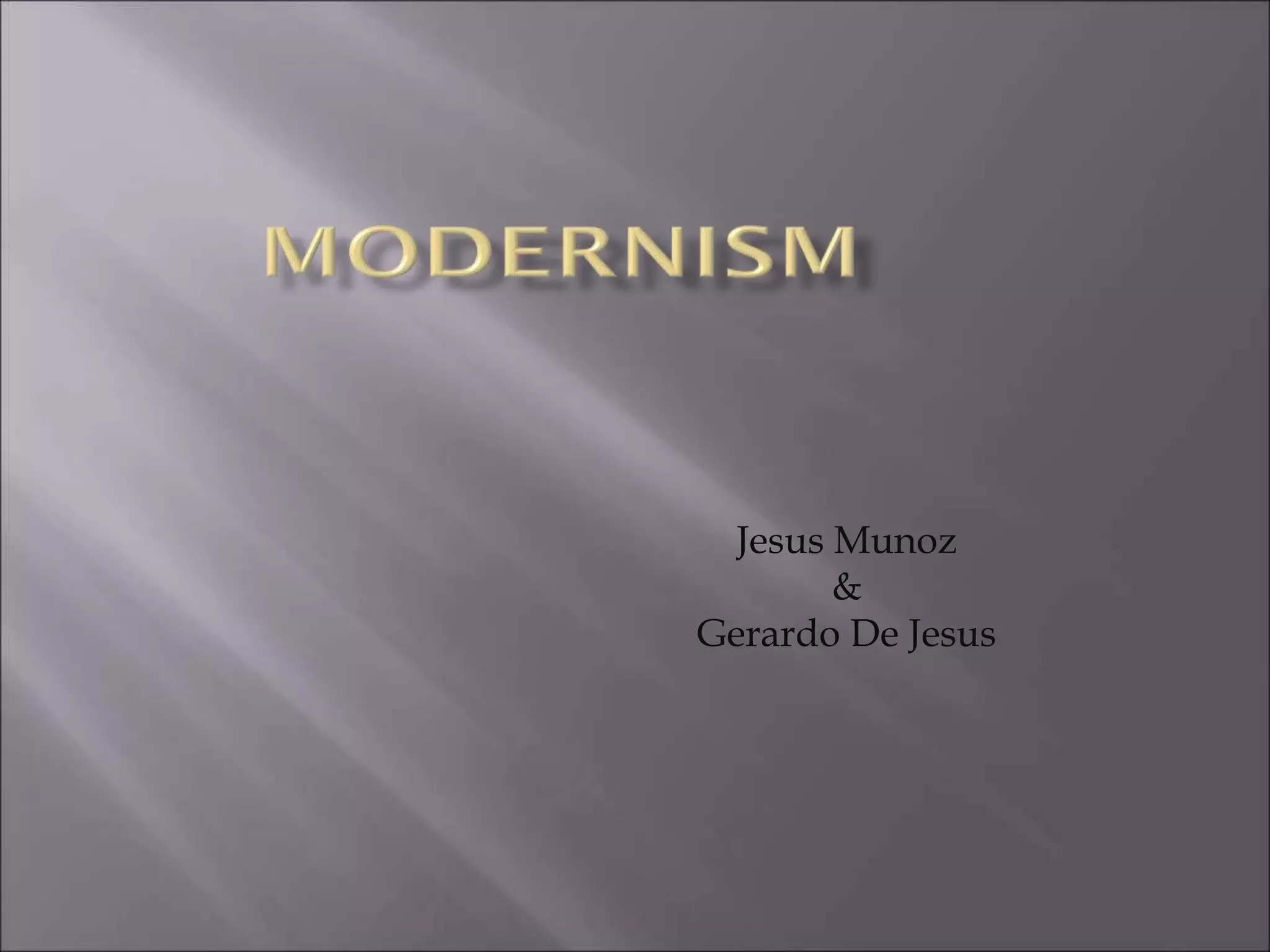 Modernism | PPT