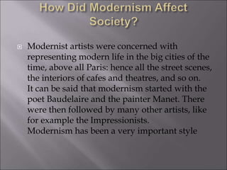 Modernism | PPTX