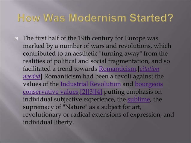Modernism | PPT | Free Download